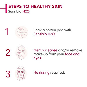 Bioderma Sensibio H2O Soothing Micellar Cleansing Water and Makeup Removing Solution for Sensitive Skin, Face and Eyes