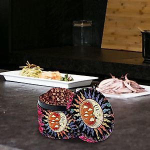 VRUPINZE 2.5 Inch Boho Grinder, Large Spice Grinder for Kitchen（The Sleeping Moon Pattern）