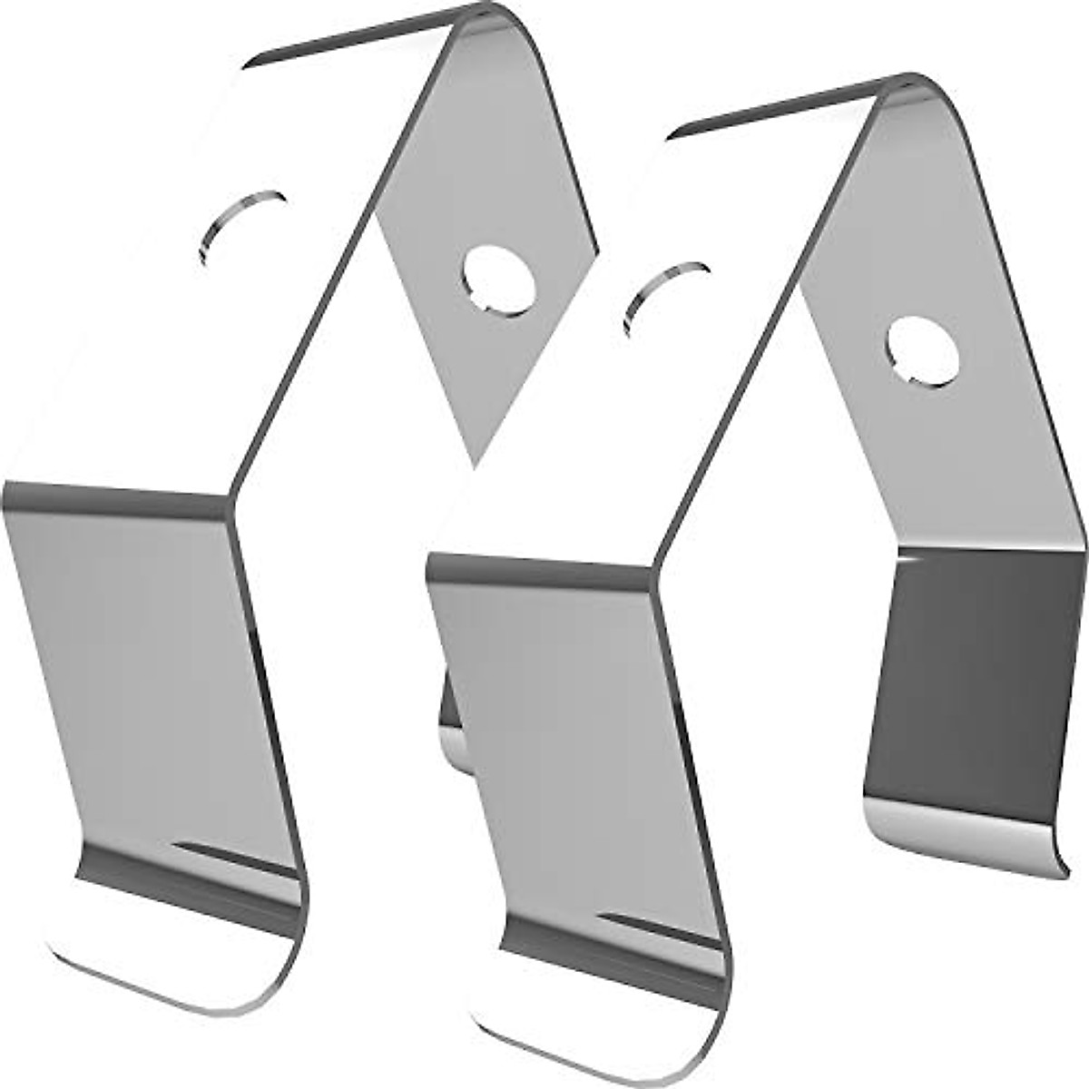 BBQ Butler Meat Thermometer Probe Holder - Temp Probe Clip - Barbecue Clip -Single Hole A-Style Design - Ambient Thermometer Temperature Readings for Smokers/Grills/Ovens - 2 Clips