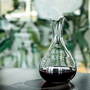 Krosno Elegant Wine Decanter, 54.1 oz, Harmony Collection, Accessory for Wine Lovers, Lead-free Crystal Glass Wine Decanters and Carafes, Red Wine Pitcher, Made in Europe