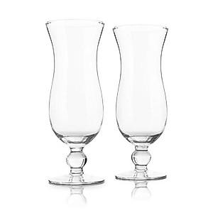 Final Touch Hurricane Cocktail Glasses, Set of 2 (GG5302)