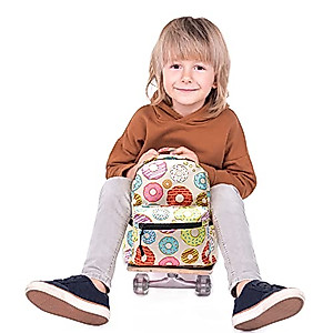 Deerling Cut Mini Backpack for Girls Lightweight Kids Back Pack for Children and Adult Ideal for School Travel (Donut)