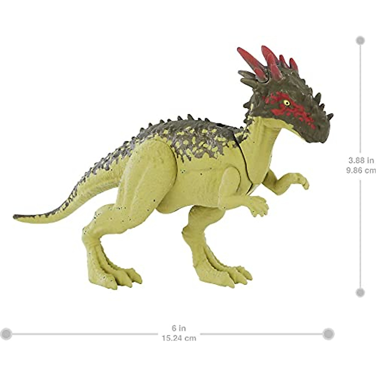 Jurassic World Toys Wild Pack Dracorex Herbivore Dinosaur Action Figure Toy with Movable Joints, Realistic Sculpting & Attack Feature, Kids Gift Ages 3 Years & Older
