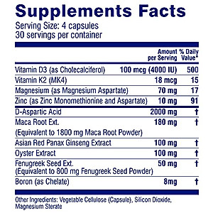 TestoFuel - 120 Testosterone Booster Pills for Men - 100% Natural Ingredients