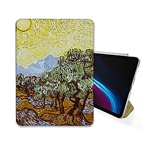 Van Gogh Olive Trees case Compatible with iPad Mini Air Pro 7.9 8.3 9.7 10.2 10.9 11 12.9 inch Pattern Cover New 2022 2021 Trifold Stand 3 4 5 6 7 8 9 Generation 93 (11" Pro 1/2/3 gen)