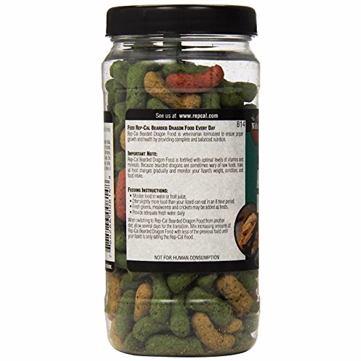 Rep-Cal SRP00814 Adult Bearded Dragon Pet Food, 4-Ounce