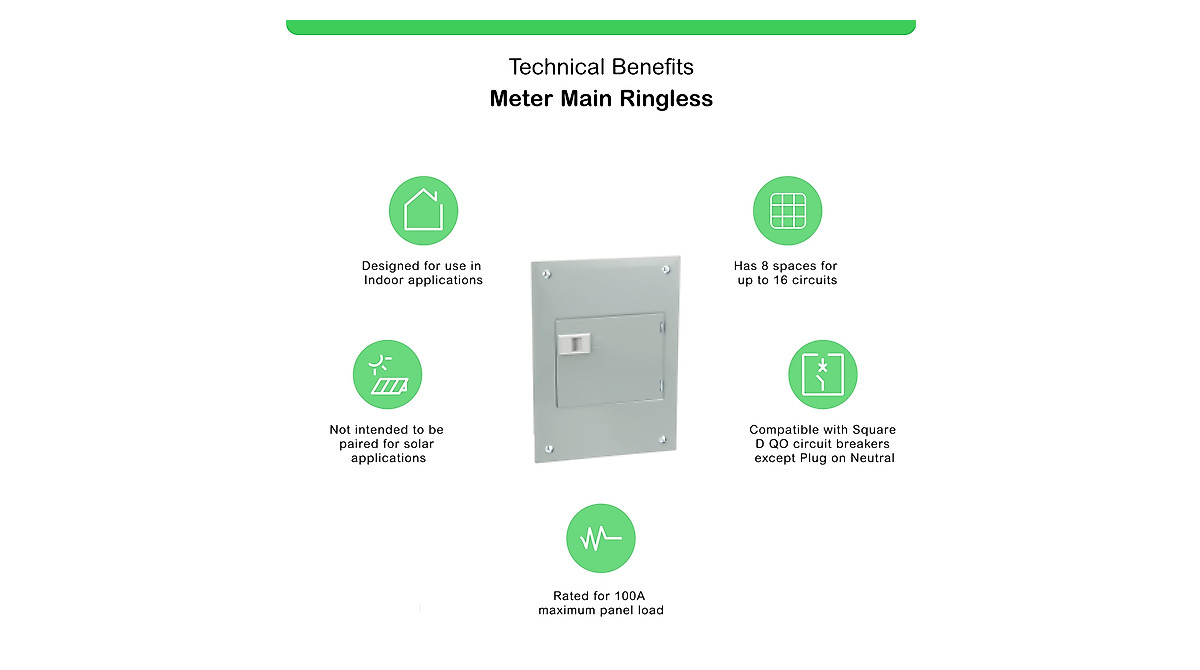 Square D QO 100-Amp Load Center - Reliable Power Distribution