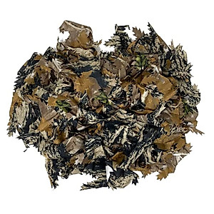 Arcturus 3D Loose Leaf Bundle - 50 Laser-Cut Leaf Strips for 3D Camouflage | Great for Hunting Blinds, Rifle Wraps & DIY Ghillie Suits (Fall Forest)