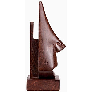 Garden Of Arts Wooden Eyeglass Spectacle Holder Handmade Nose Shaped Stand for Office Desk Home Decor Gifts