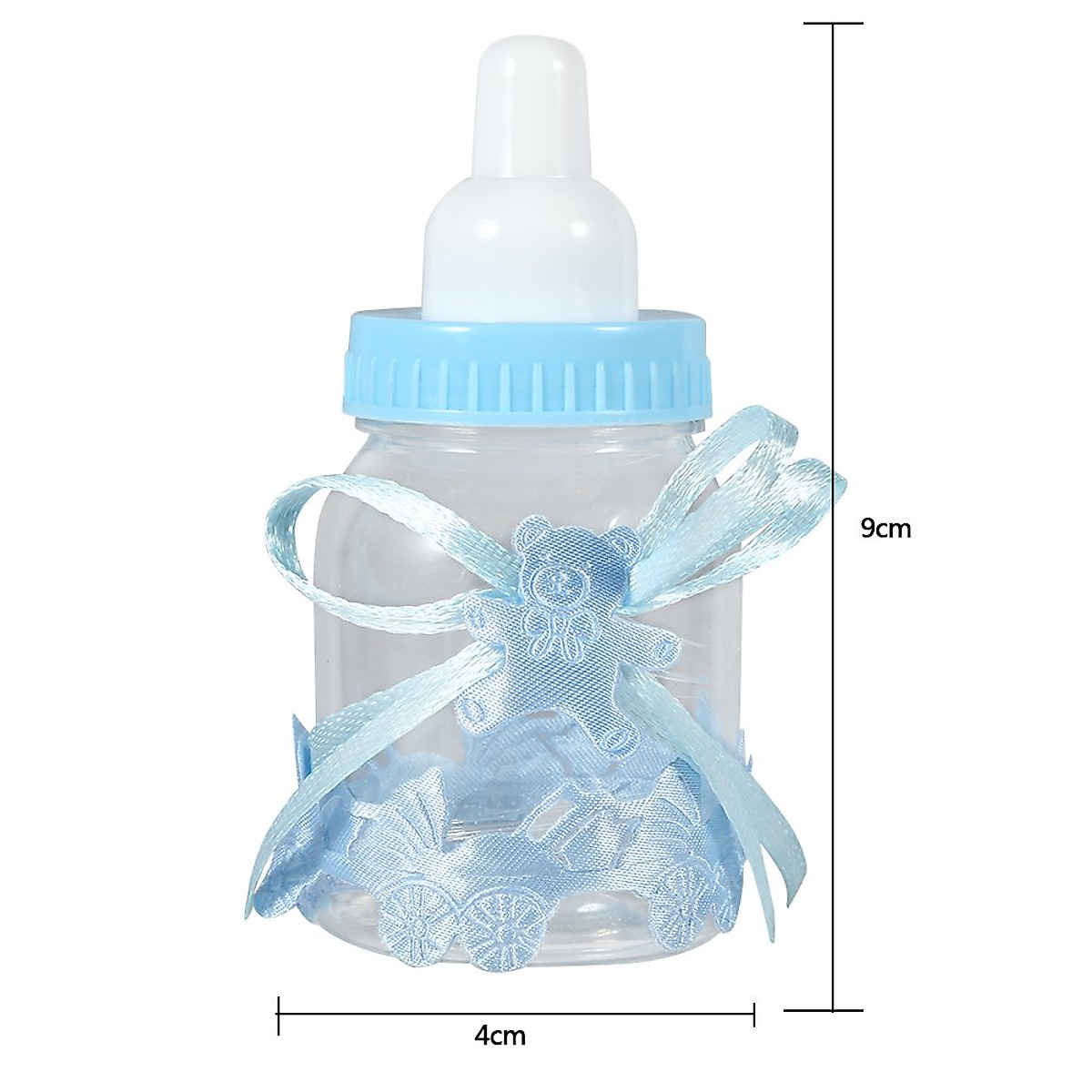 Baby Shower Bottles, Bottle Candy Gifts Decorations, Mini Bottle C and y Gift Box, 12 Pcs C and y Bottle for Baby Shower Favors Fillable, Used for Girl Boy Newborn Birthday