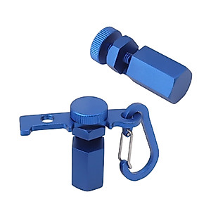 Stair Gauge Knob, Aluminium Alloy Square Gauge Stair Stringer Layout Tool for Speed Square Circular Saw Rip Guid Framing Jig (Blue)