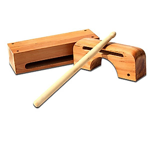 Wood Blocks A Set Of High And Low Bangzi, Bangzi Instruments, Musical Wooden Percussion Instruments, Treble Bass Wooden Fish With Mallet