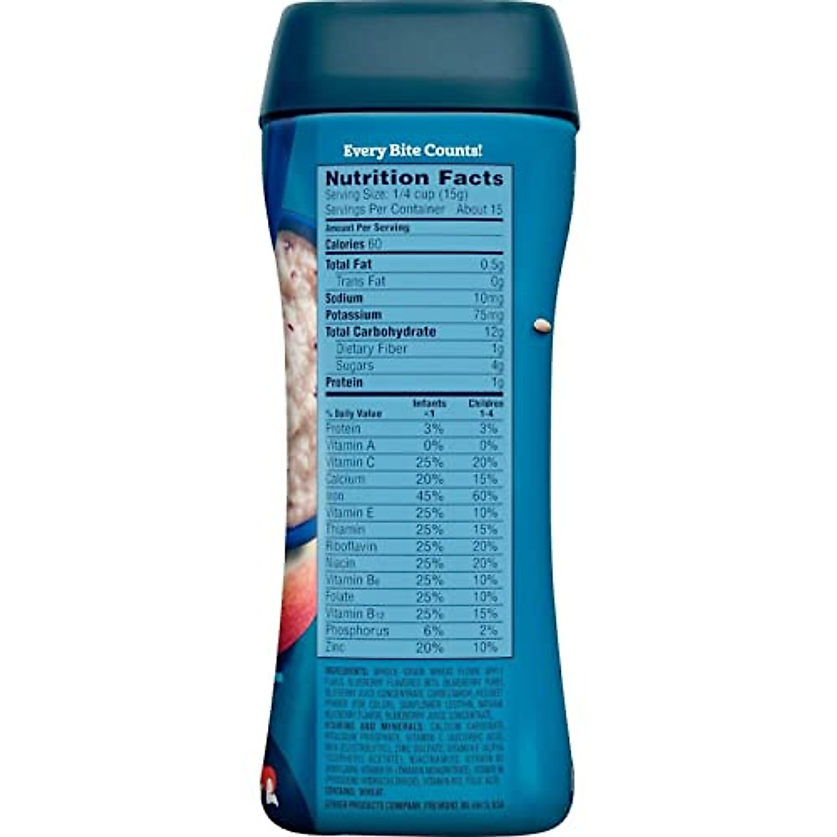 Gerber Graduates Lil' Bits Cereal - Whole Wheat Apple Blueberry - 8 Oz