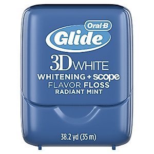 Oral-b Glide 3D White Whitening Plus Scope Radiant Mint Flavor Floss 35M Twin Pack