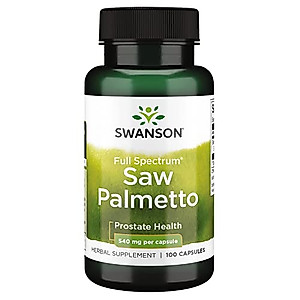 Swanson Saw Palmetto - Herbal Supplement Promoting Male Prostate Health Support - Natural Hair Supplement & Urinary Health Support - 540 mg 100 Capsules