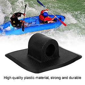 Inflatable Boat Motor Mount Kit,Motor Mount Clip 2 Pcs Black Plastic Engine Motor Clip Mount Motor Stand Holder Engine Motor Attach Bracket Accessories for Kayak Boat Fishing Canoe Inflatable Boat