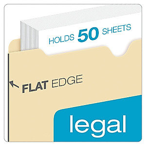 Office Depot Manila Single-Top File Jackets, 8 1/2in. x 14in., Legal Size, Box Of 100, ODB3015