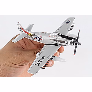 Daron Postage Stamp A1H SkyRaider 1/110 Papoose Flight PS5364-3, White