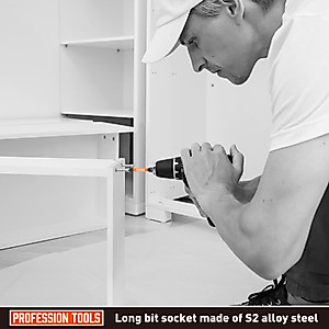 PAKNMAN 27-Piece Torx Bit Set, 1/4”Magnetic Extension, T4 - T40, S2 Steel, 1/4 Hex-Shank Security Torx Bit Set, 1” & 2” Long with Magnetic Impact Bit Holder and Storage Box