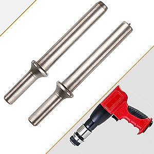 Heavy Duty 2pcs Rivet Set, Abuff Pneumatic Air Rivet Hammer Set for Shank 0.401 Chisel/Air Hammer Rivet Bits