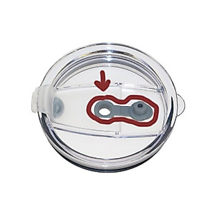 4 Pack Center Hole Gasket With Plug For Straw Lid Sip Replacement Rubber Grommet Seal Rambler Tumbler 30 Oz Ounce Gray Seal