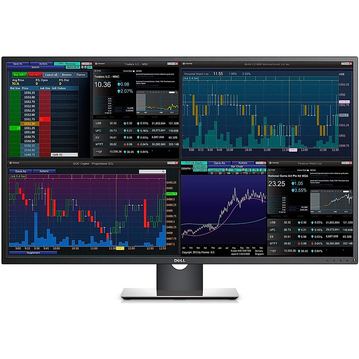 Dell Multi-Client Monitor P4317Q - 43-inch Ultra 4K 3840 x 2160, DisplayPort HDMI USB 3.0 RS232 (Renewed)