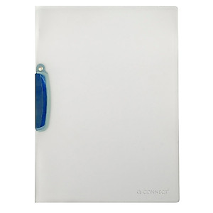 Q-Connect KF02138 Swivelclip File A4 (Pack of 25) - Clear Frosted