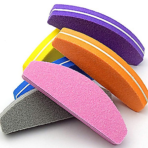 20PCS Foot Buffer Block Buffing Block Rough Nail File Emery Boards for Nails Toenail File Nail Files Professional Manicure Pedicure Tools Nail Files Tool Purple King Luster