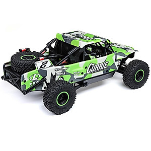 Losi RC Truck 1/10 Hammer Rey U4 4 Wheel Drive Rock Racer Brushless RTR with Smart and AVC - Remote Control Toy Vehicle (RC Cars, RC Truck, RC Crawler, Rock Crawler) (HELIDIRECT) (Green)