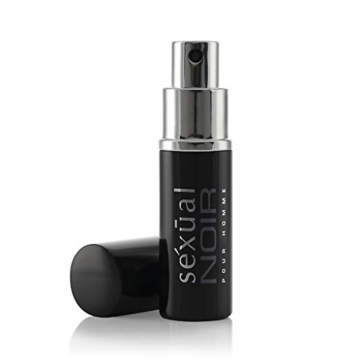 Michel Germain Sexual Noir Pour Homme Eau de Toilette Travel Spray, Top Notes of Italian Bergamot, Crisp Grapefruit, Cardamom, Mysterious Dark Natural Oils, 0.26 Fl Oz