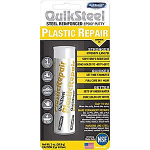 Blue Magic 16502 QuikSteel Plastic Repair Blister Card - 2 oz.