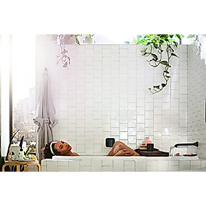 Moen WT901BL Genta LX Single Handle Wall Mount Filler High Flow Tub Faucet with 10" Spout Reach, Matte Black