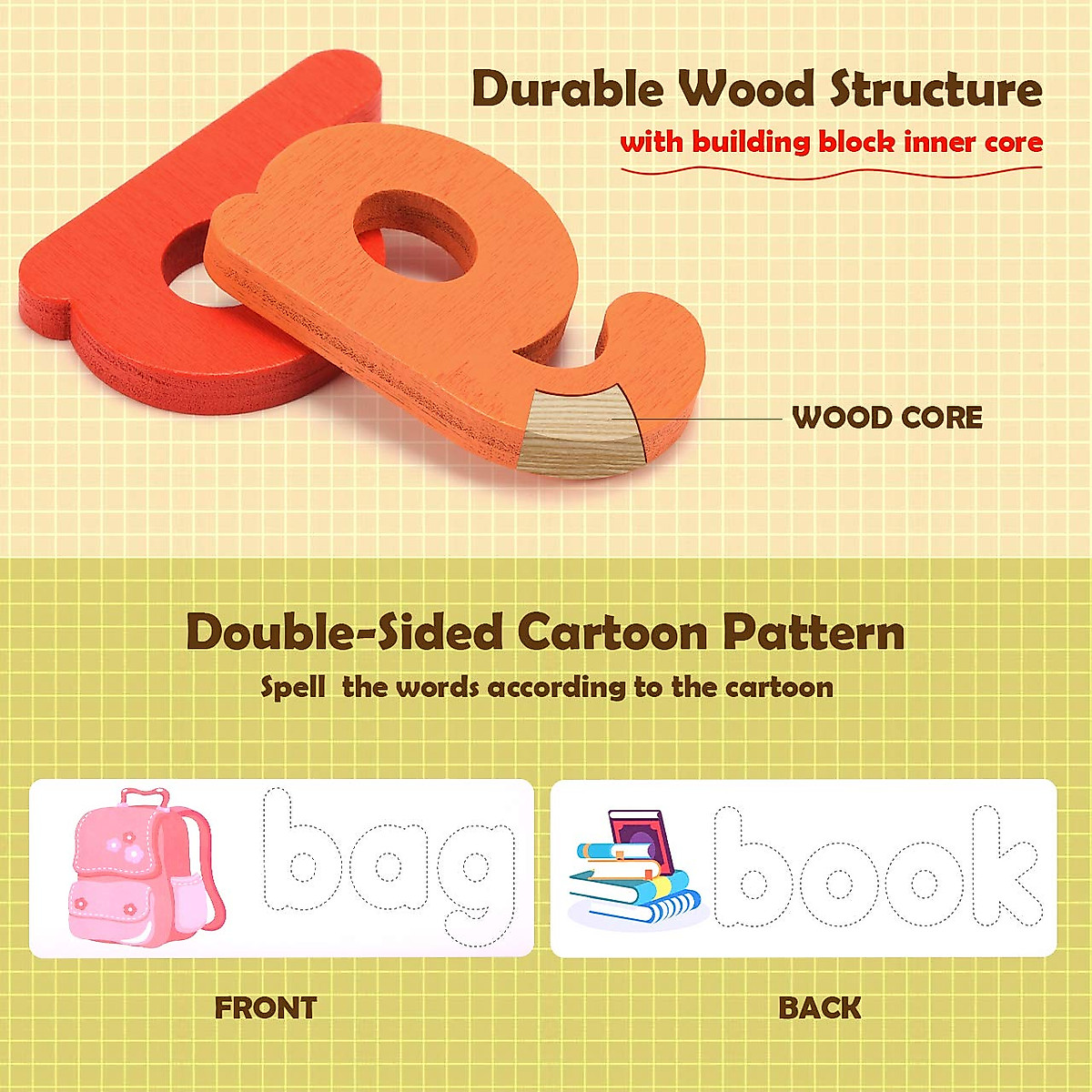 Sight Words Spelling Games for Kids, ABC Learning Toys for Toddlers Kids Boys Girls Age 3 4 5 6 7 8 Preschool Toys Educational Toys Halloween Toys Gifts Birthday Gifts for 3-7 Year Old Boys Girls Kids