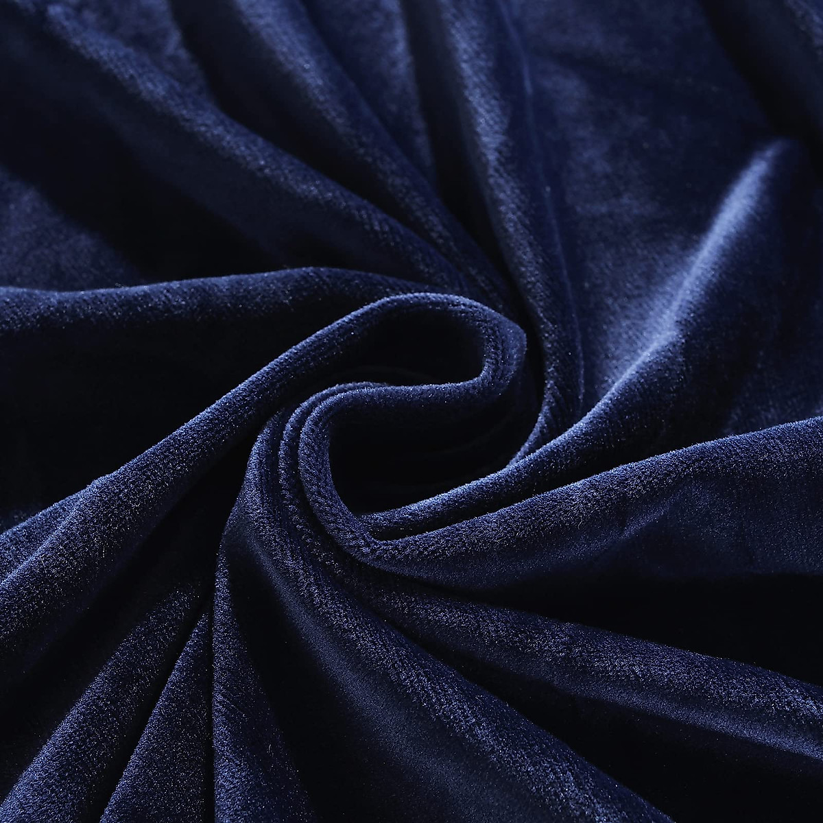 TOPCHANCES Thick Velvet Sofa Cover,Stretch Sofa Covers Slipcovers with Non Slip Elastic Straps Furniture Protector Cover, Couch Slipcover for Living Room Dogs Cat Pet (Navy Blue, 4 Seater)