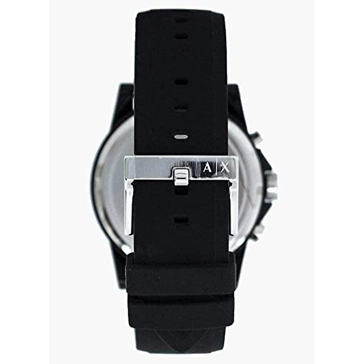 AX ARMANI EXCHANGE Men's Black Silicone Strap Watch (Model: AX1326)