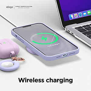 elago Liquid Silicone Case Compatible with iPhone 13 Pro Max (6.7 inches), Premium Silicone Case, Full Protection Case – Shockproof Cover with 3 Structure (Mauve) Purple