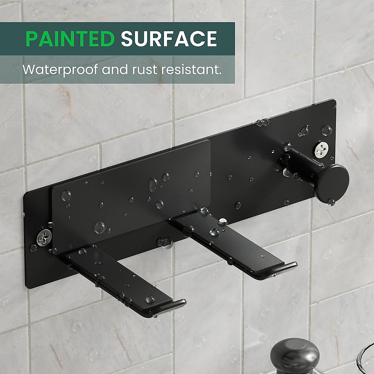 Hair Dryer Holder Wall Mounted Universal Hair Dryer Holder Blow Dryer Holder Compatible with Most Hair Dryers for Bathroom