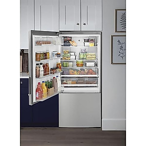 GE® ENERGY STAR® 17.7 Cu. Ft. Counter-Depth Bottom-Freezer Refrigerator
