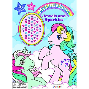 My Little Pony 48-Page Coloring and Activity Book with 50 Jewel Stickers, 45774 Bendon
