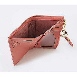 QICHUANG Women's RFID Blocking Short Purse PU Leather Medium Clutch Wallet Bifold Card Coin Holder Organizer Small Lady Purse (gray)