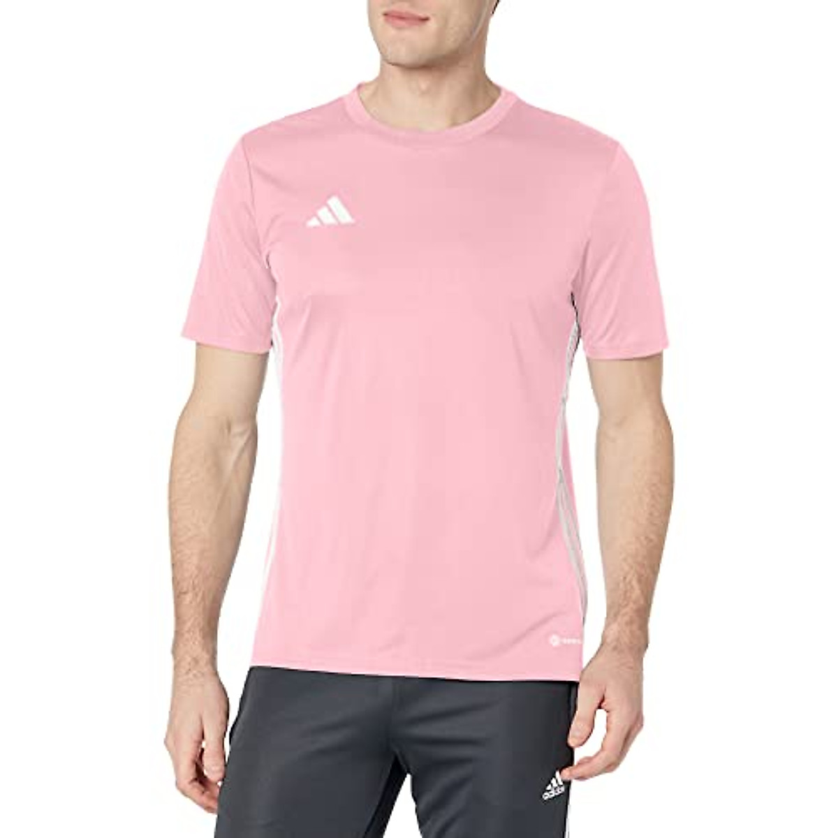 adidas Men's Equipo 23 Jersey, Light Pink/White, X-Large