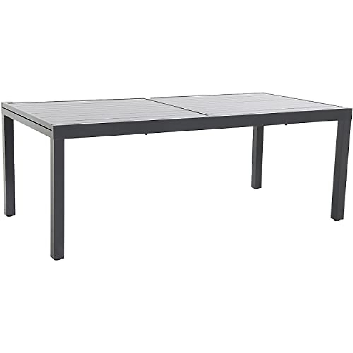 Hanover Naples 11-Piece Patio Dining Set with Rust-Free Aluminum 40" x 118" Expanding Rectangular Dining Table with 10 High-Back Stackable Sling Chairs