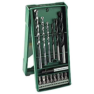 Bosch Home and Garden 2607019579 15pc Mixed Mini X-Line Drill/Driving Set, Silver/Black