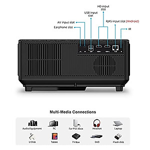 Full HD 1080P Projector TD98 WiFi LED 2K 4K Video Movie Smart TD98W Android Projector PK DLP Home Theater Cinema Beamer
