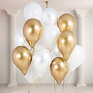 White Balloons 100 pack, 12 Inches Latex White Balloon garland Arch kit, Party Balloons for Wedding Birthday Anniversary Baby Shower Party Supplies Decorations