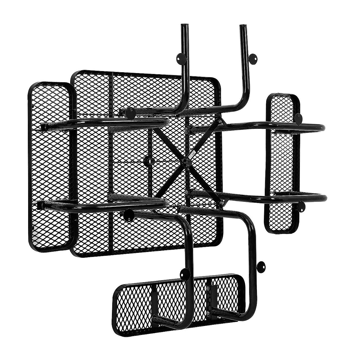 Global Industrial 46" Wheelchair Accessible Square Picnic Table, Surface Mount, Black