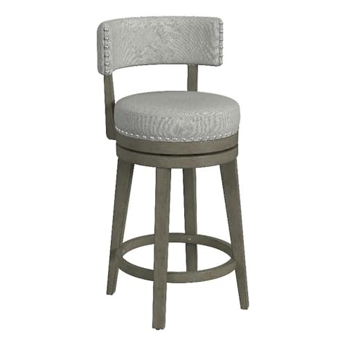 Hillsdale Furniture Lawton Wood Counter Height Swivel Stool Walnut