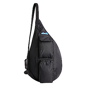 KAVU Mini Rope Sack Sling Crossbody Backpack - Blackout