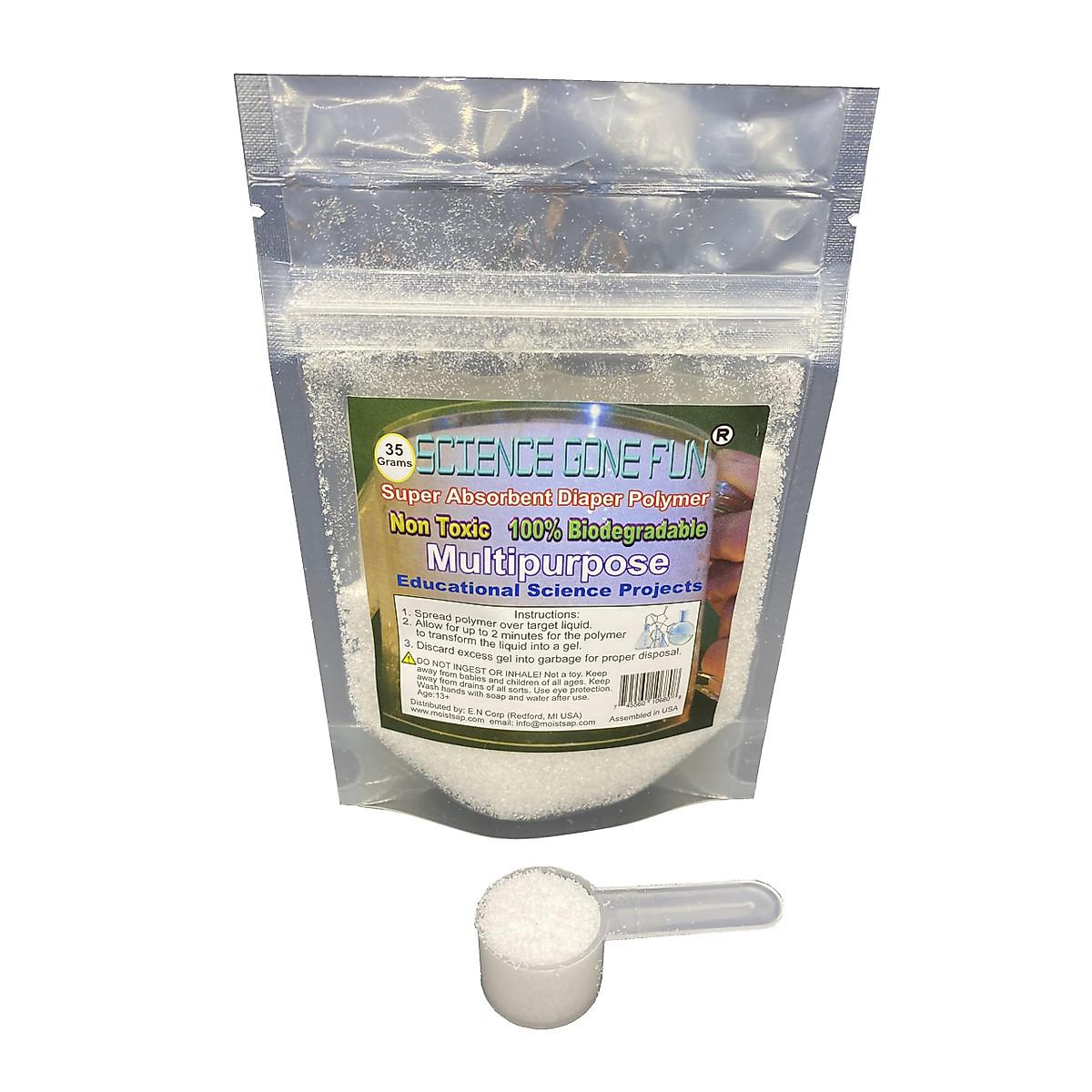 Newsorb 35 Grams Sodium Polyacrylate - Superabsorbent Diaper Polymer