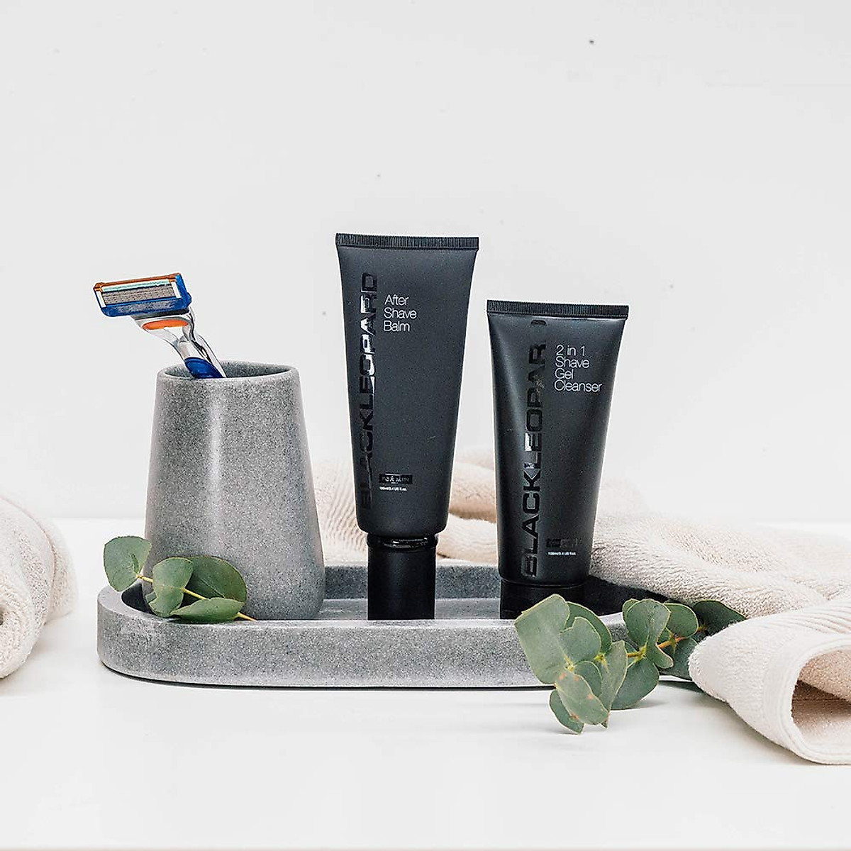 BLACK LEOPARD After Shave Balm for Men - Soothing After Shave with Anti Aging Properties - After Shave Lotion Restores Skin and Reduces Redness, 3.4 fl. oz.